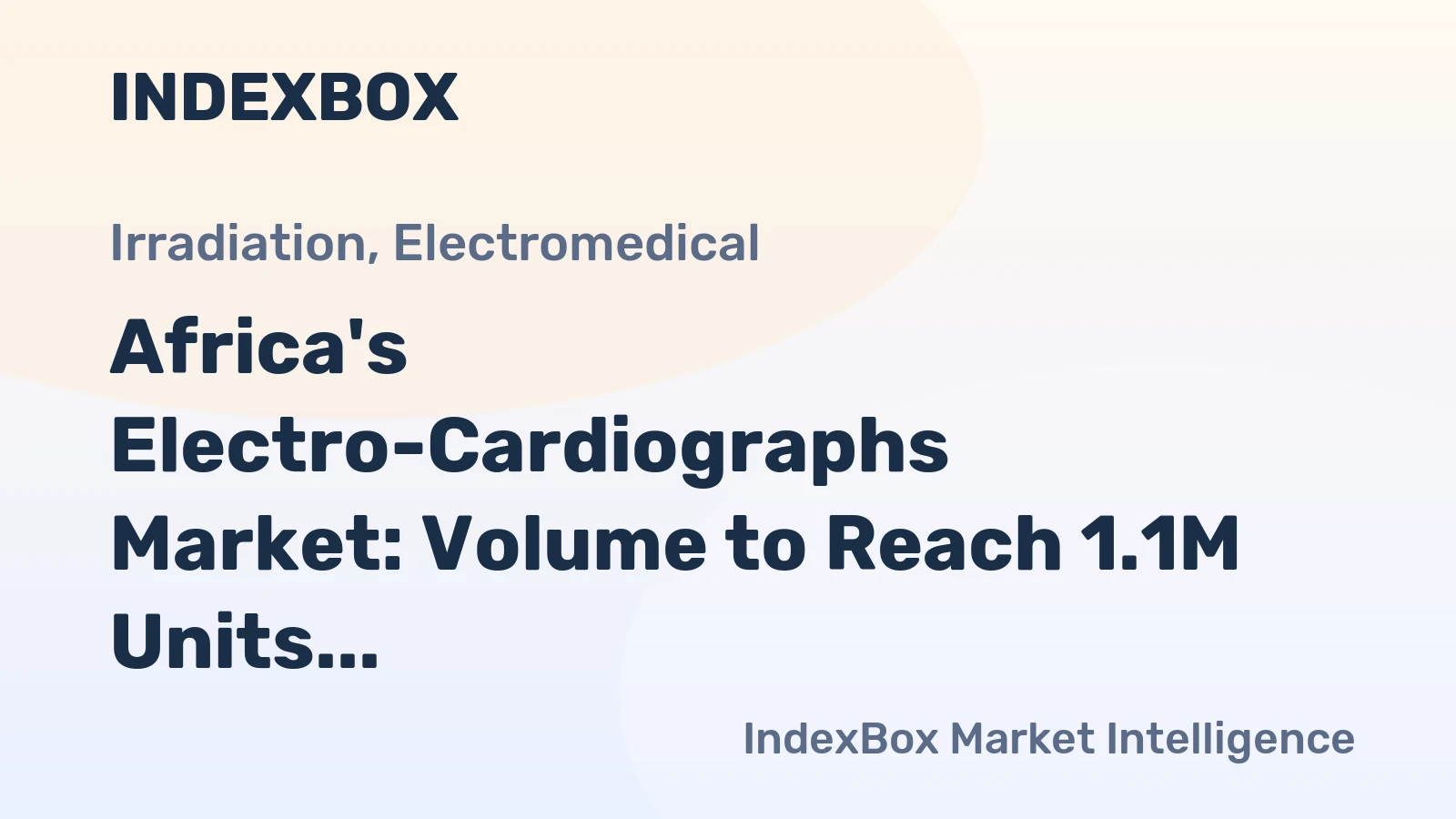 Africa's Electro-Cardiographs Market: Volume to Reach 1.1M Units by 2035, Value to Hit $1.4B