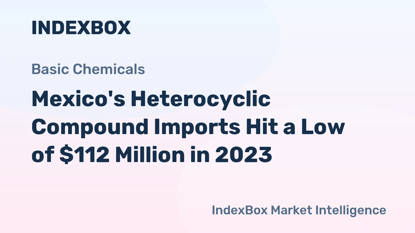 Mexico's Heterocyclic Compound Imports Hit a Low of $112 Million in 2023