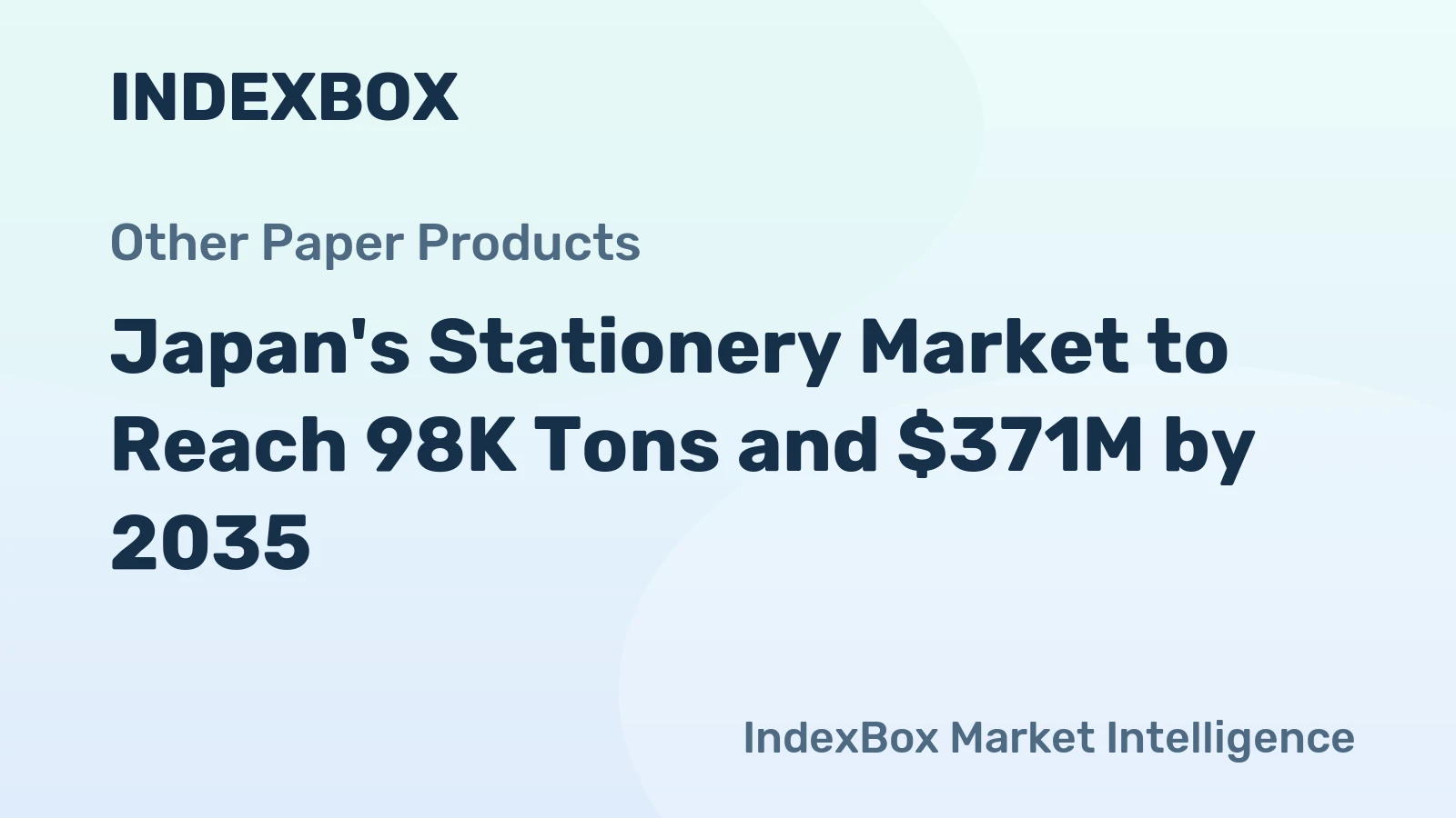 Japan's Stationery Market to Reach 98K Tons and $371M by 2035