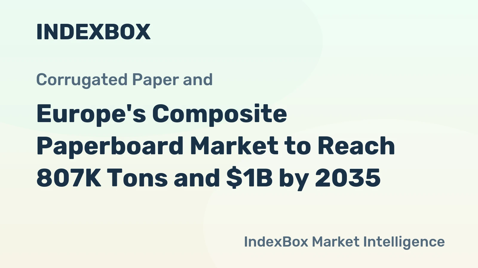 Europe's Composite Paperboard Market to Reach 807K Tons and $1B by 2035