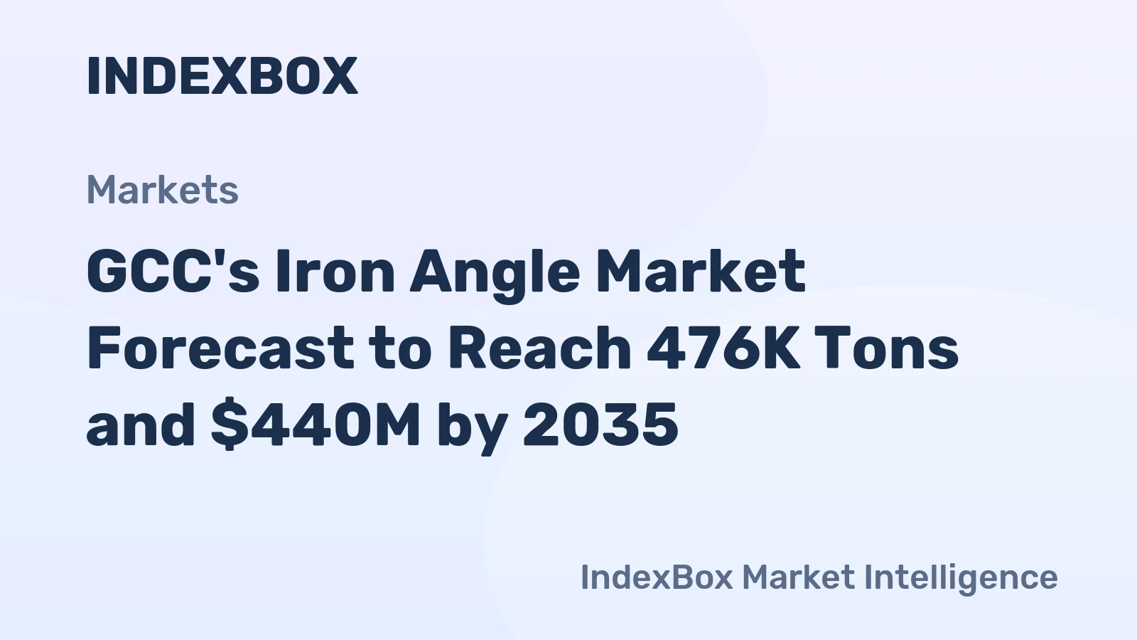 GCC's Iron Angle Market Forecast to Reach 476K Tons and $440M by 2035
