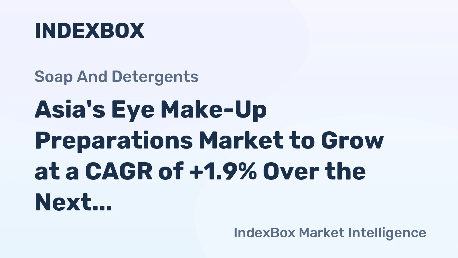 Asia's Eye Make-Up Preparations Market to Grow at a CAGR of +1.9% Over the Next Decade