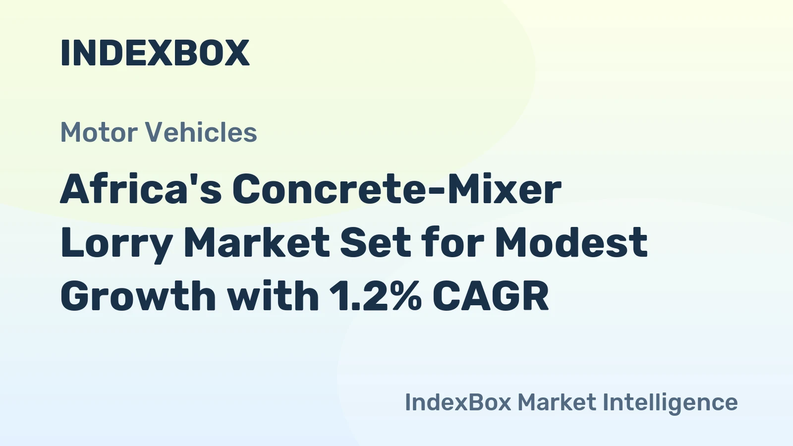 Africa's Concrete-Mixer Lorry Market Set for Modest Growth with 1.2% CAGR