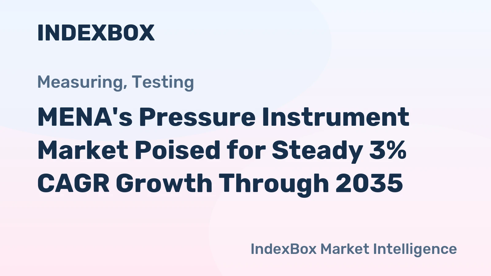 MENA's Pressure Instrument Market Poised for Steady 3% CAGR Growth Through 2035