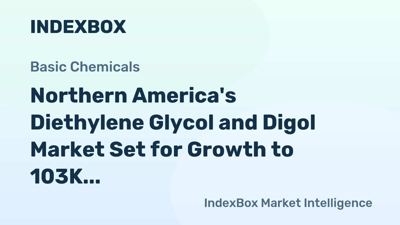 Northern America's Diethylene Glycol and Digol Market Set for Growth to 103K Tons and $81M