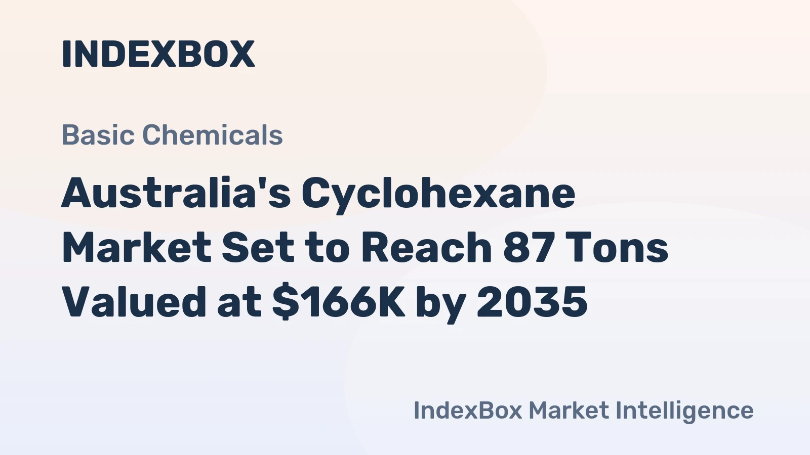 Australia's Cyclohexane Market Set to Reach 87 Tons Valued at $166K by 2035