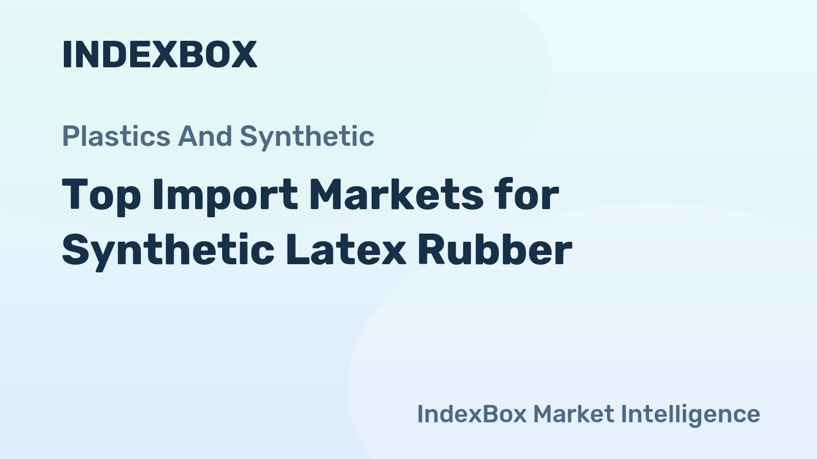 Top Import Markets for Synthetic Latex Rubber