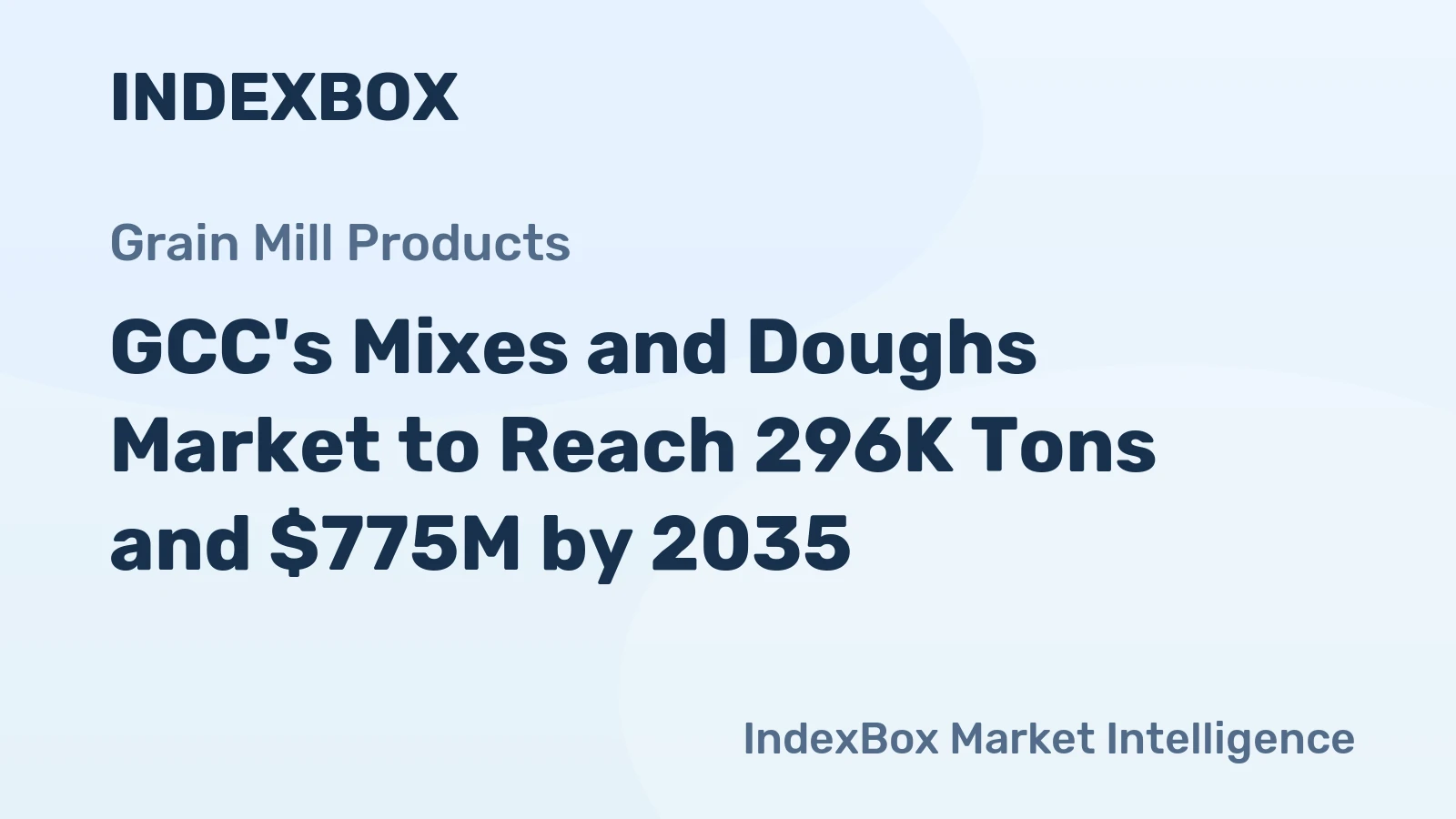 GCC's Mixes and Doughs Market to Reach 296K Tons and $775M by 2035