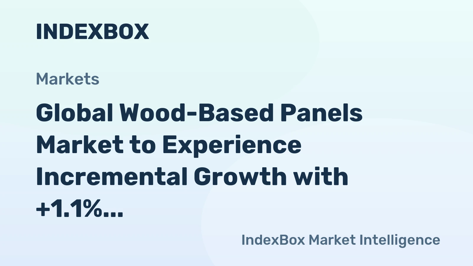 Global Wood-Based Panels Market to Experience Incremental Growth with +1.1% CAGR Forecasted for 2024-2035