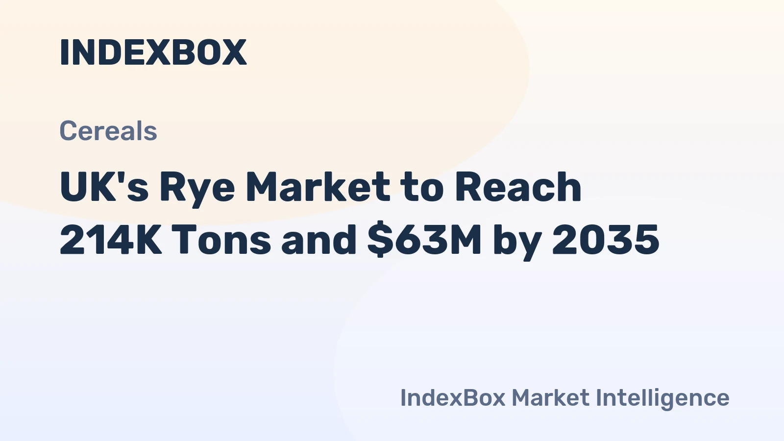 UK's Rye Market to Reach 214K Tons and $63M by 2035