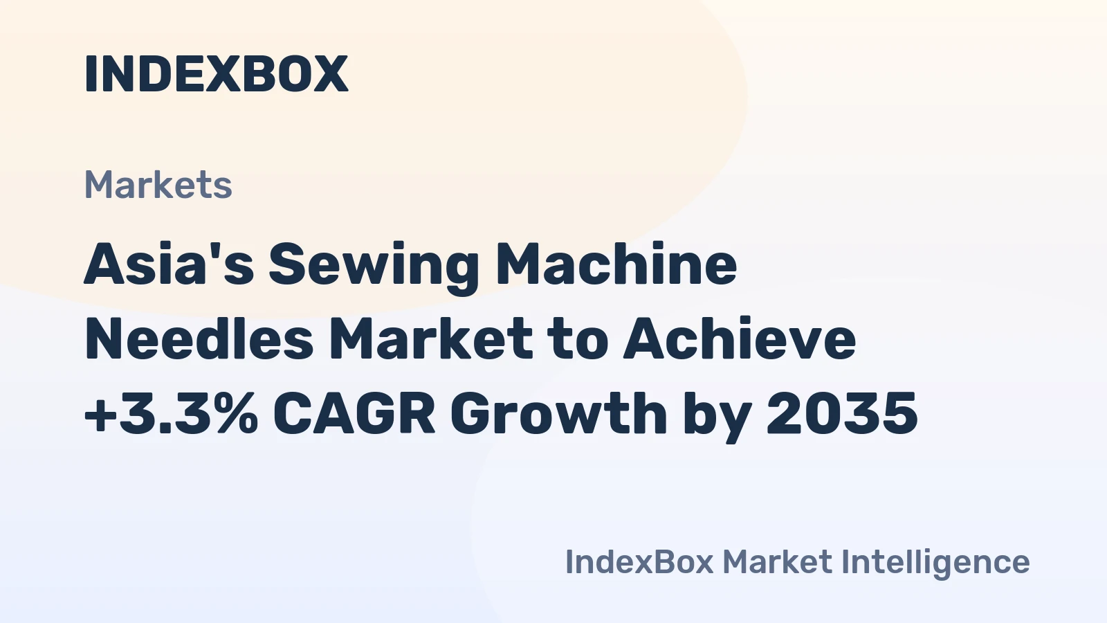 Asia's Sewing Machine Needles Market to Achieve +3.3% CAGR Growth by 2035