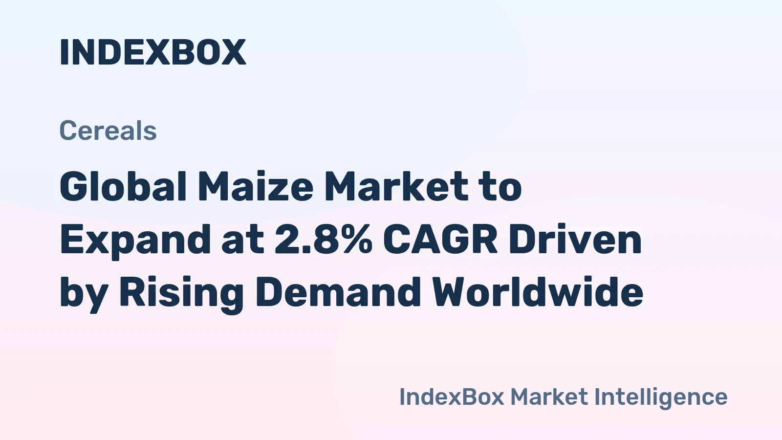 Global Maize Market to Expand at 2.8% CAGR Driven by Rising Demand Worldwide