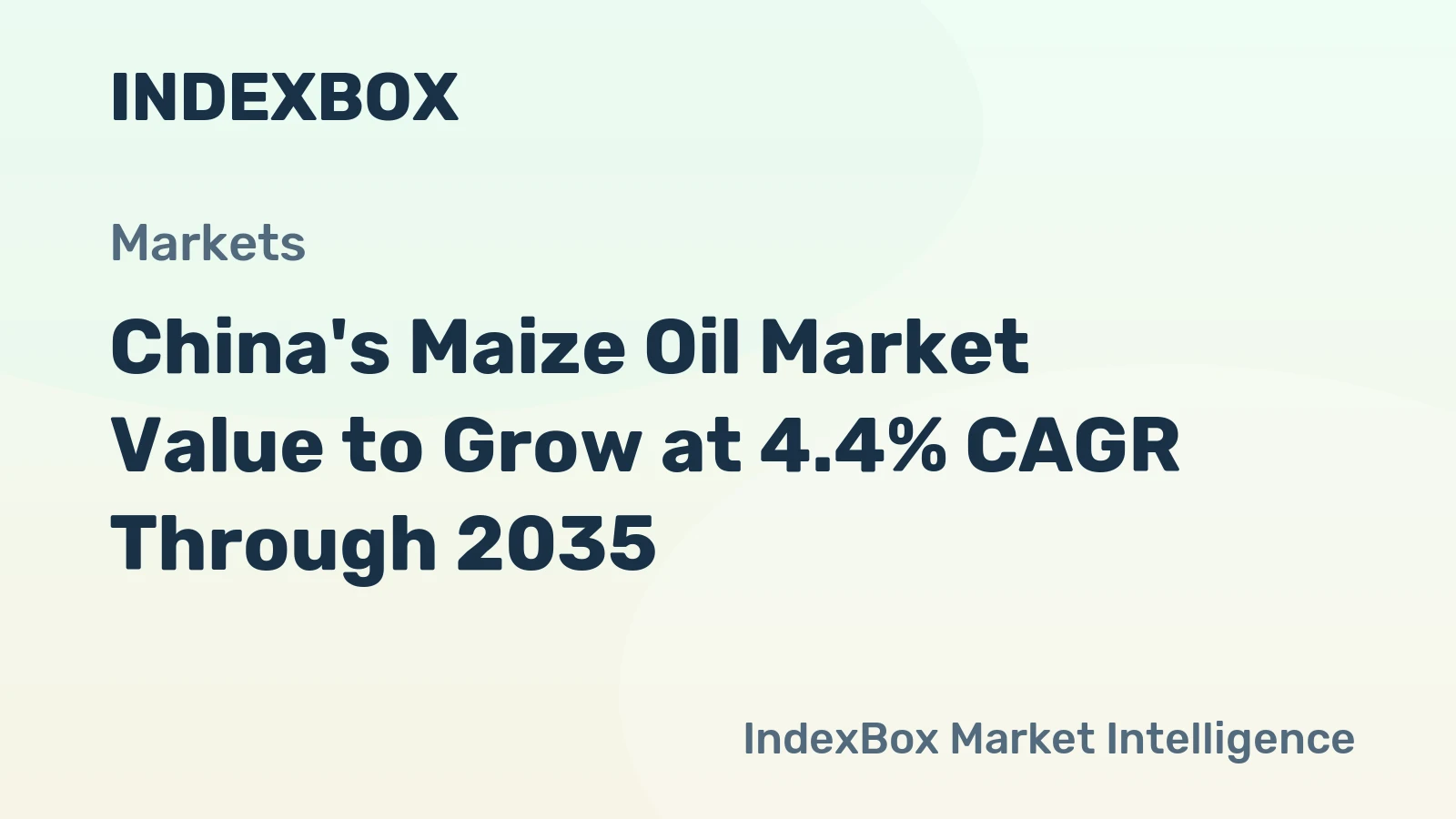 China's Maize Oil Market Value to Grow at 4.4% CAGR Through 2035