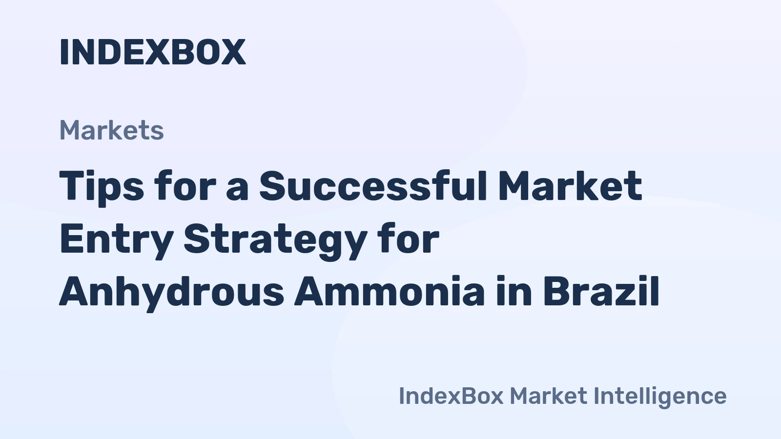 Tips for a Successful Market Entry Strategy for Anhydrous Ammonia in Brazil