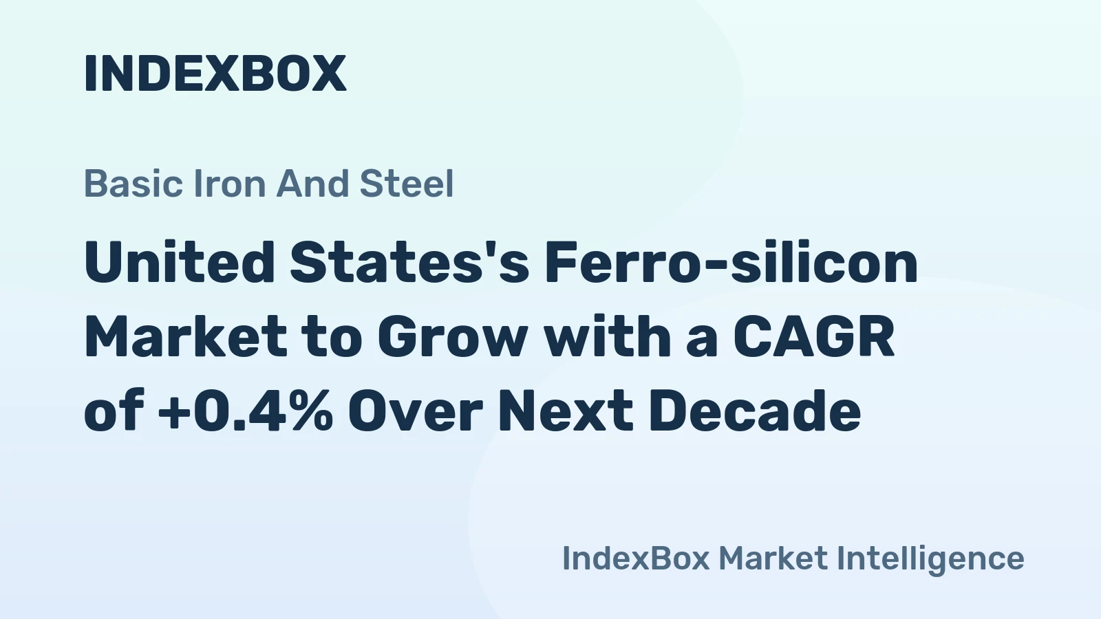 United States's Ferro-silicon Market to Grow with a CAGR of +0.4% Over Next Decade