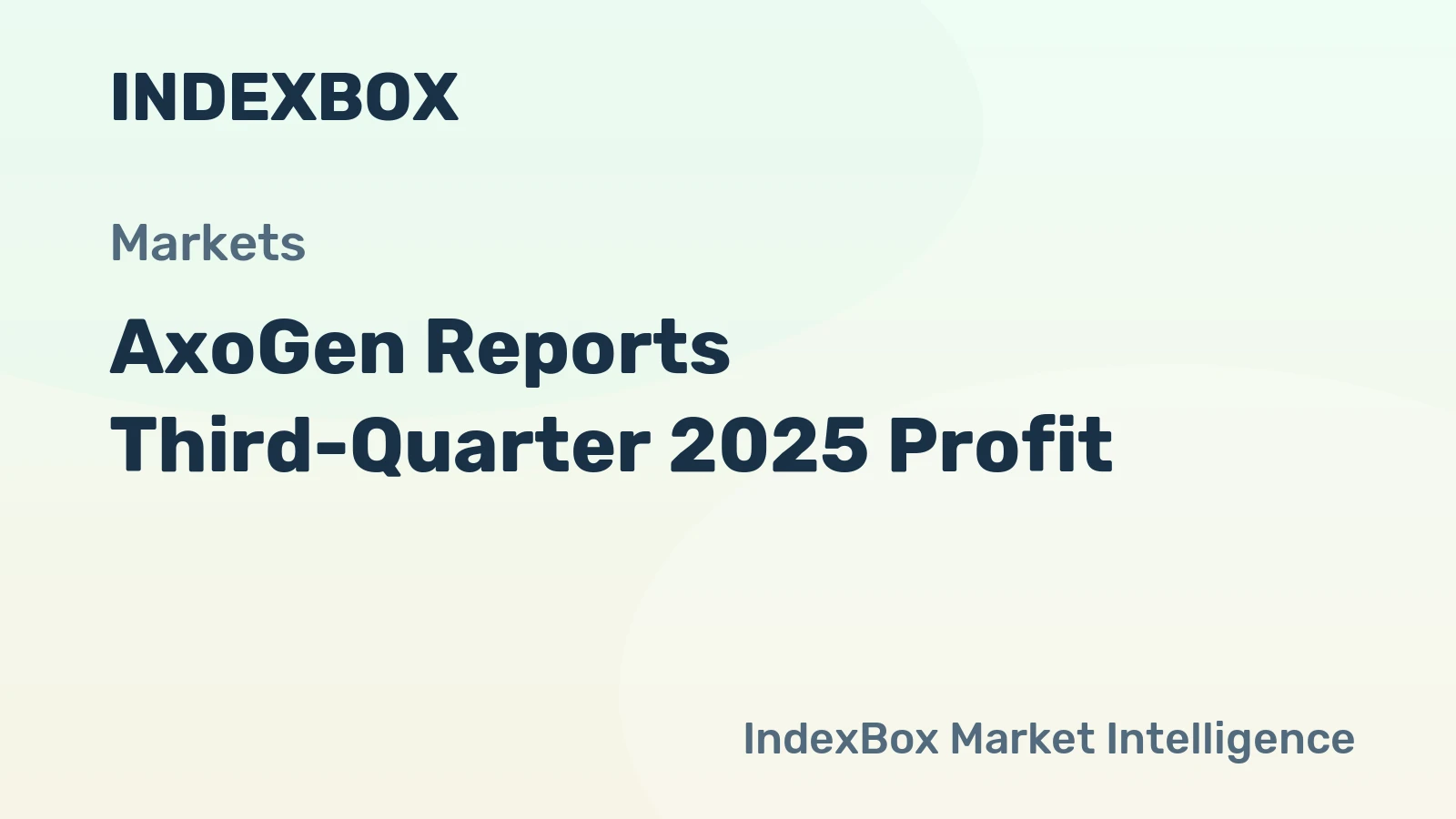 AxoGen Reports Third-Quarter 2025 Profit