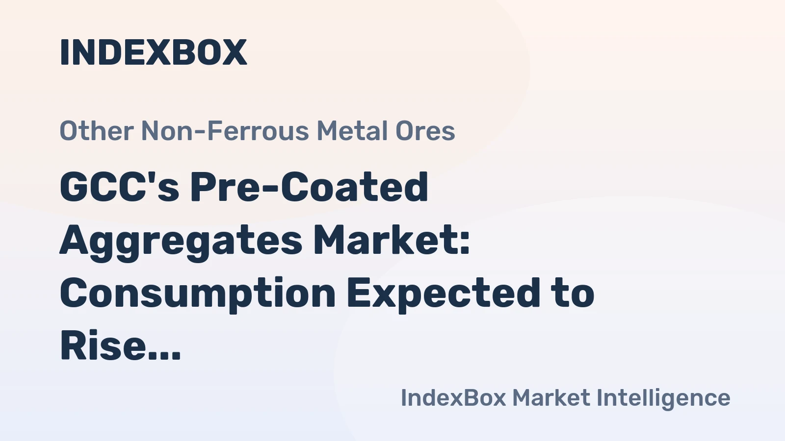 GCC's Pre-Coated Aggregates Market: Consumption Expected to Rise Significantly Over the Next Decade, Reaching 488 Tons by 2035