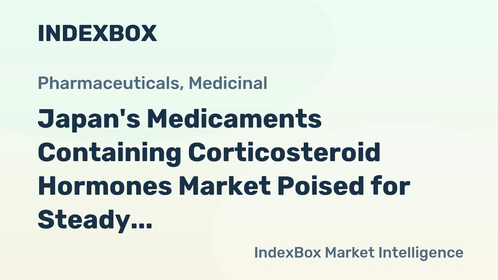 Japan's Medicaments Containing Corticosteroid Hormones Market Poised for Steady 2.4% CAGR Growth