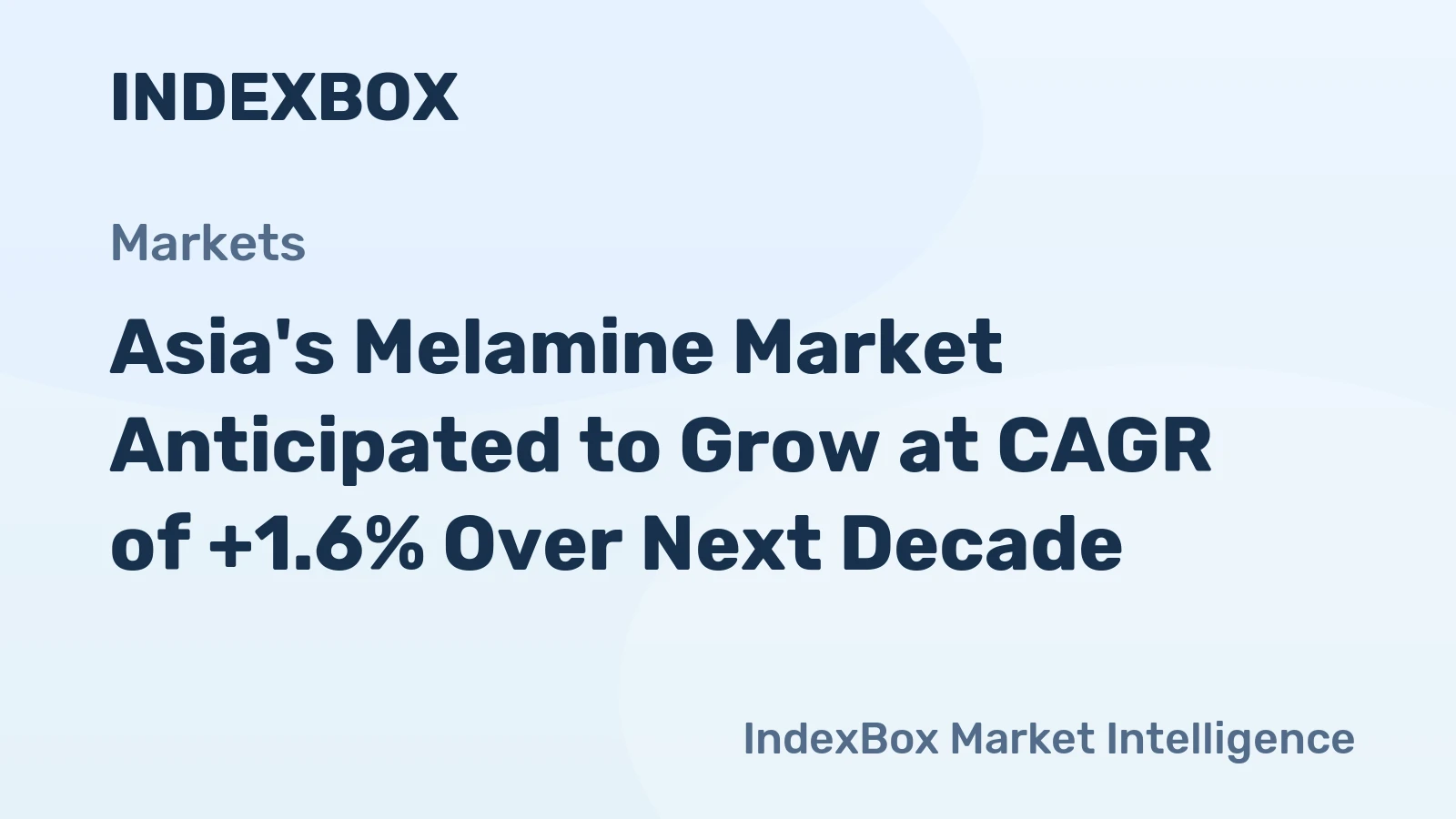 Asia's Melamine Market Anticipated to Grow at CAGR of +1.6% Over Next Decade