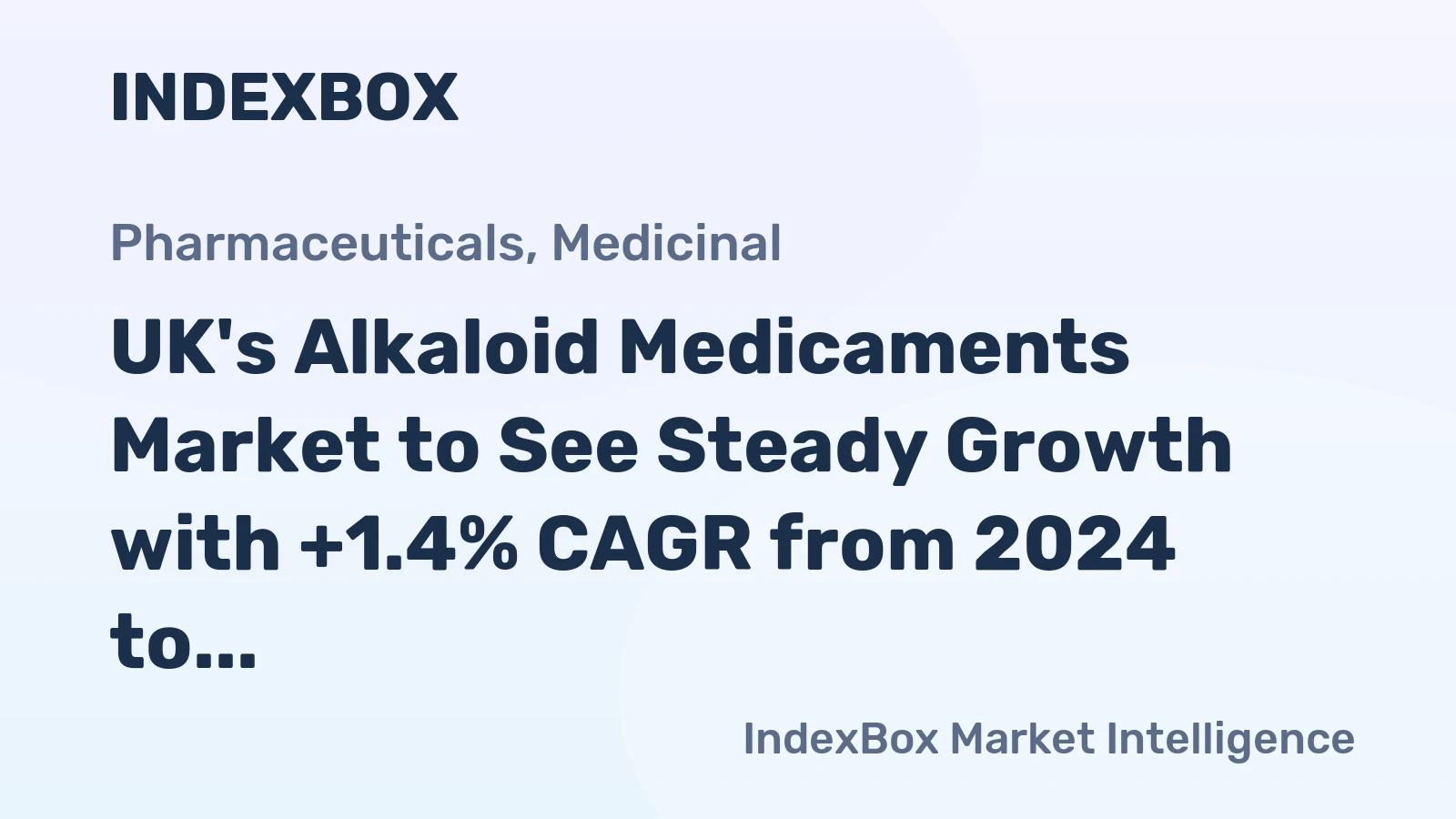 UK's Alkaloid Medicaments Market to See Steady Growth with +1.4% CAGR from 2024 to 2035