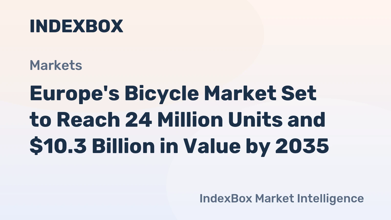 Europe's Bicycle Market Set to Reach 24 Million Units and $10.3 Billion in Value by 2035