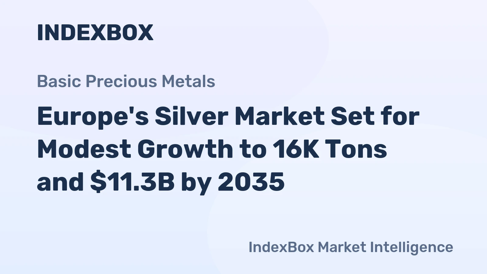 Europe's Silver Market Set for Modest Growth to 16K Tons and $11.3B by 2035