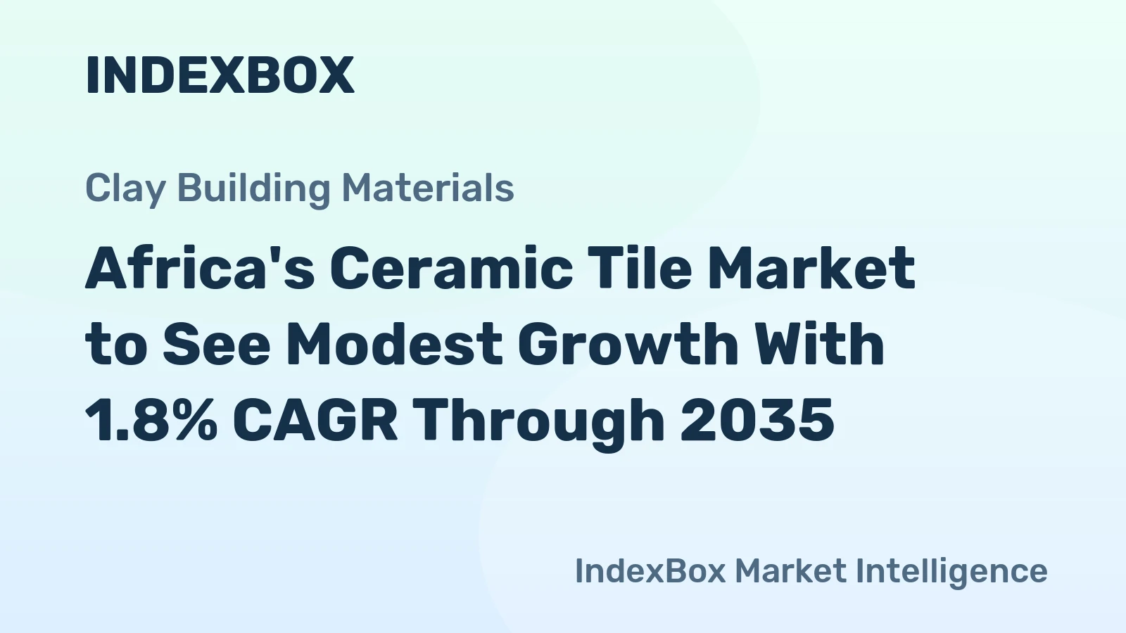 Africa's Ceramic Tile Market to See Modest Growth With 1.8% CAGR Through 2035