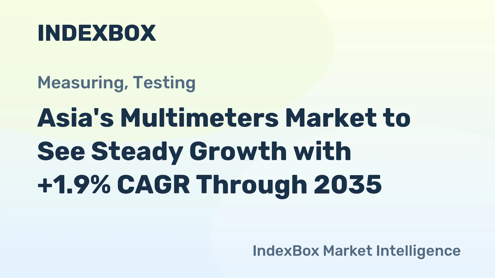 Asia's Multimeters Market to See Steady Growth with +1.9% CAGR Through 2035