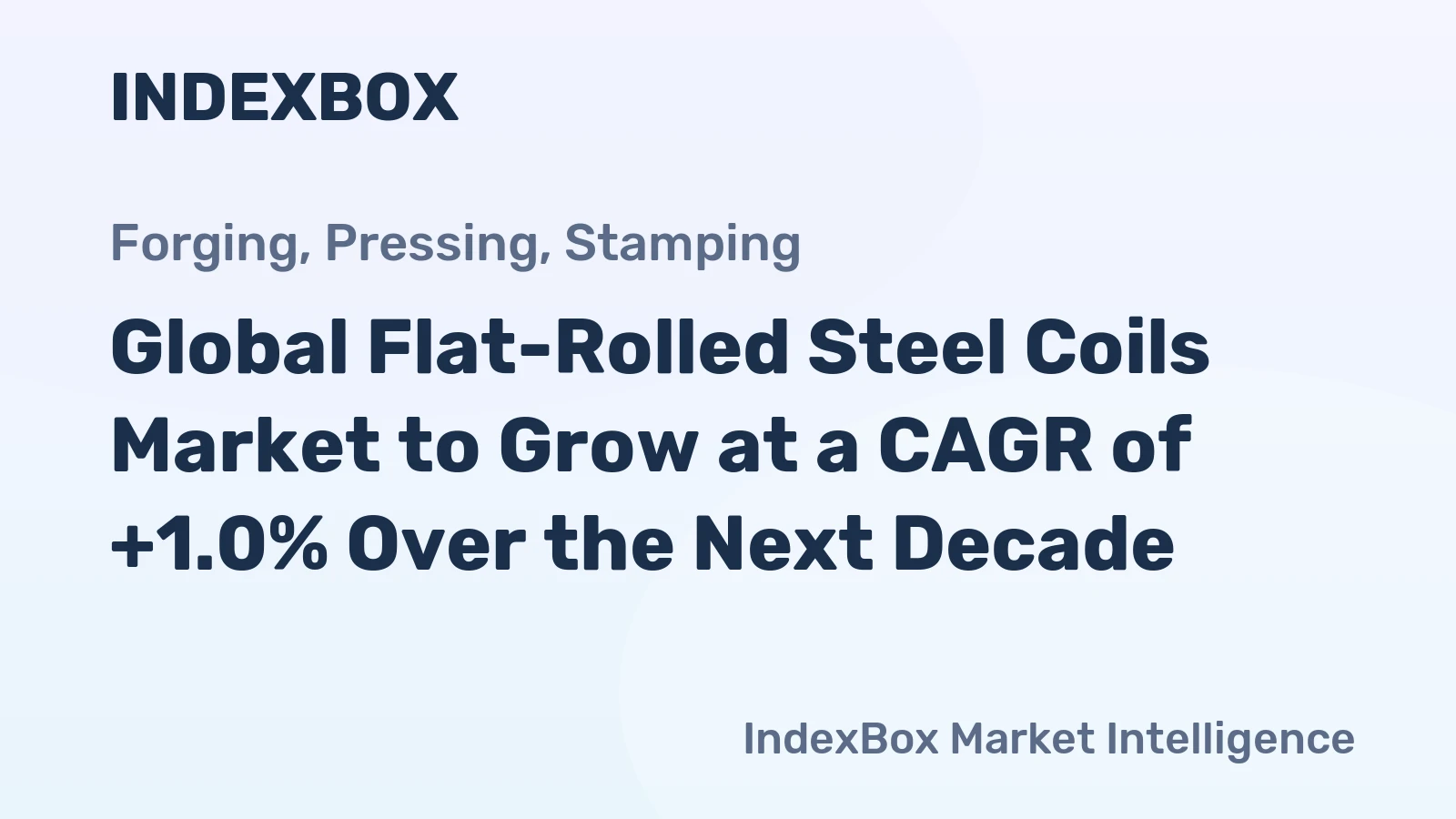 Global Flat-Rolled Steel Coils Market to Grow at a CAGR of +1.0% Over the Next Decade