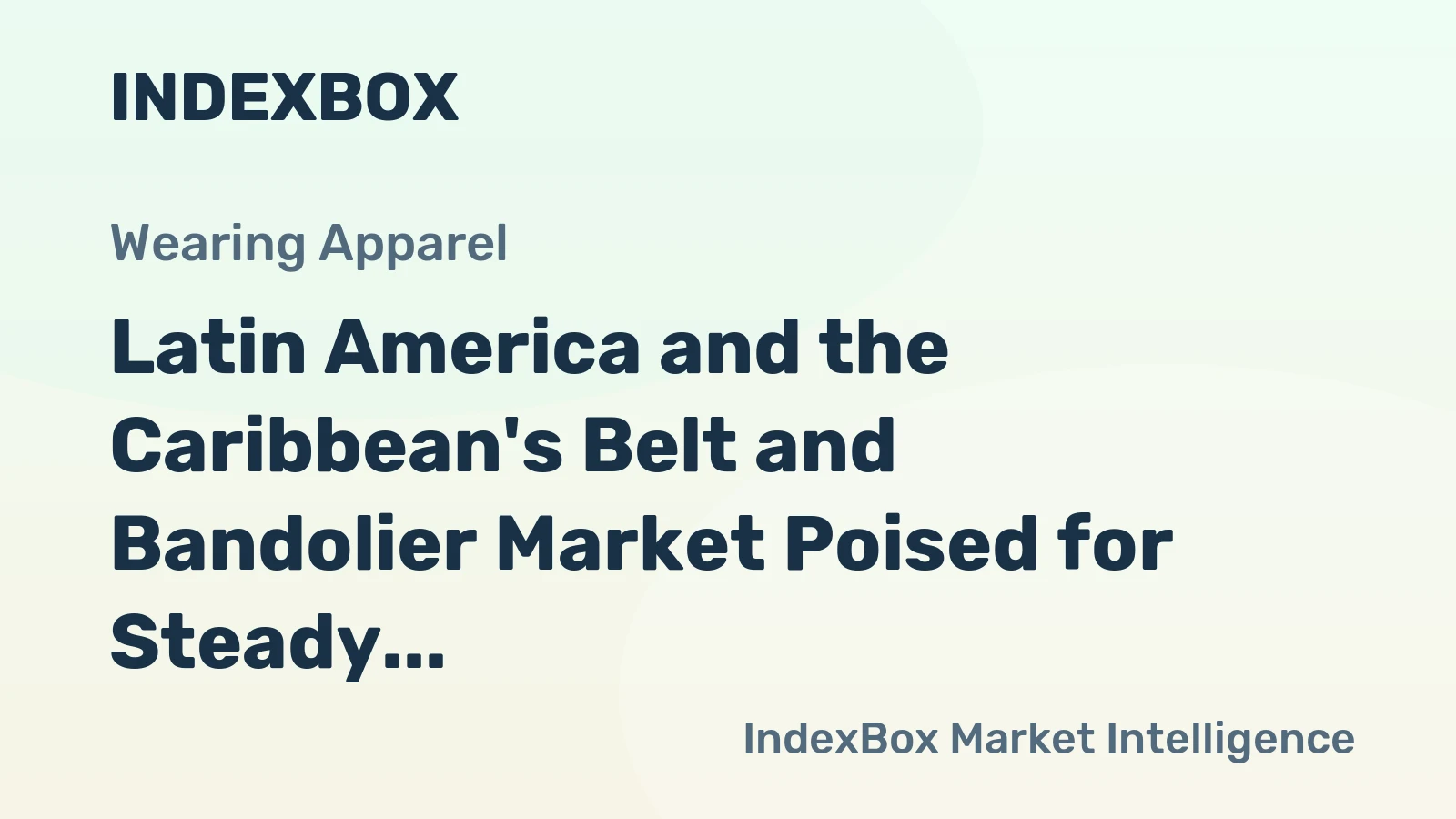 Latin America and the Caribbean's Belt and Bandolier Market Poised for Steady Growth with 2.2% CAGR