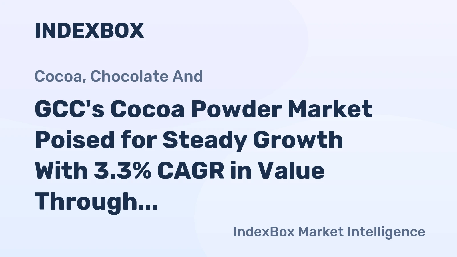 GCC's Cocoa Powder Market Poised for Steady Growth With 3.3% CAGR in Value Through 2035