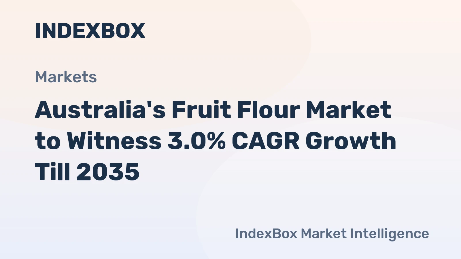 Australia's Fruit Flour Market to Witness 3.0% CAGR Growth Till 2035