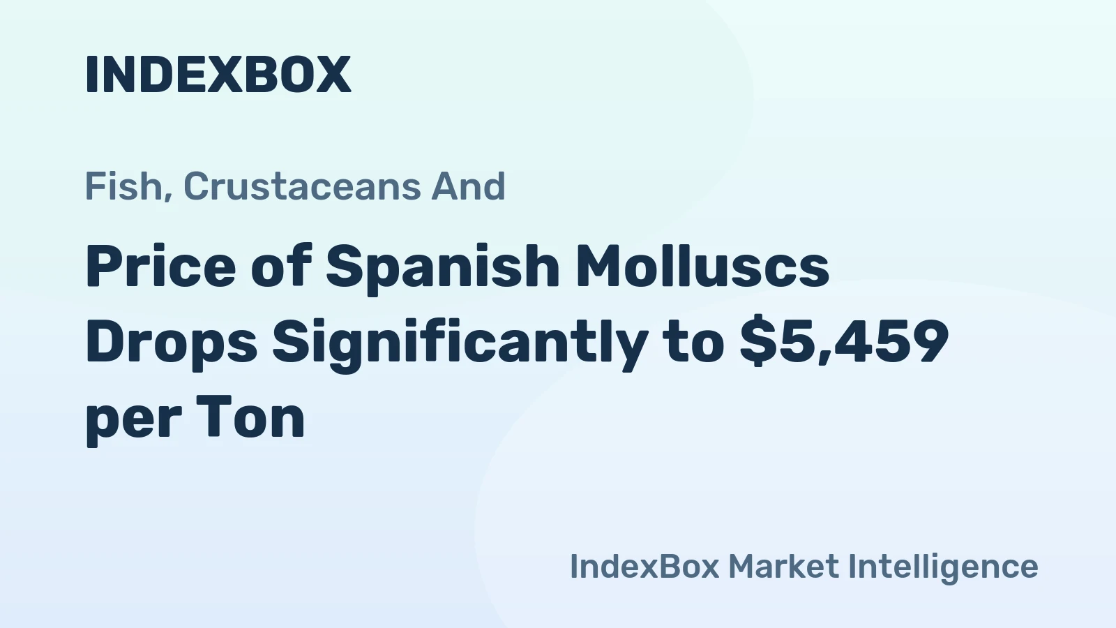 Price of Spanish Molluscs Drops Significantly to $5,459 per Ton