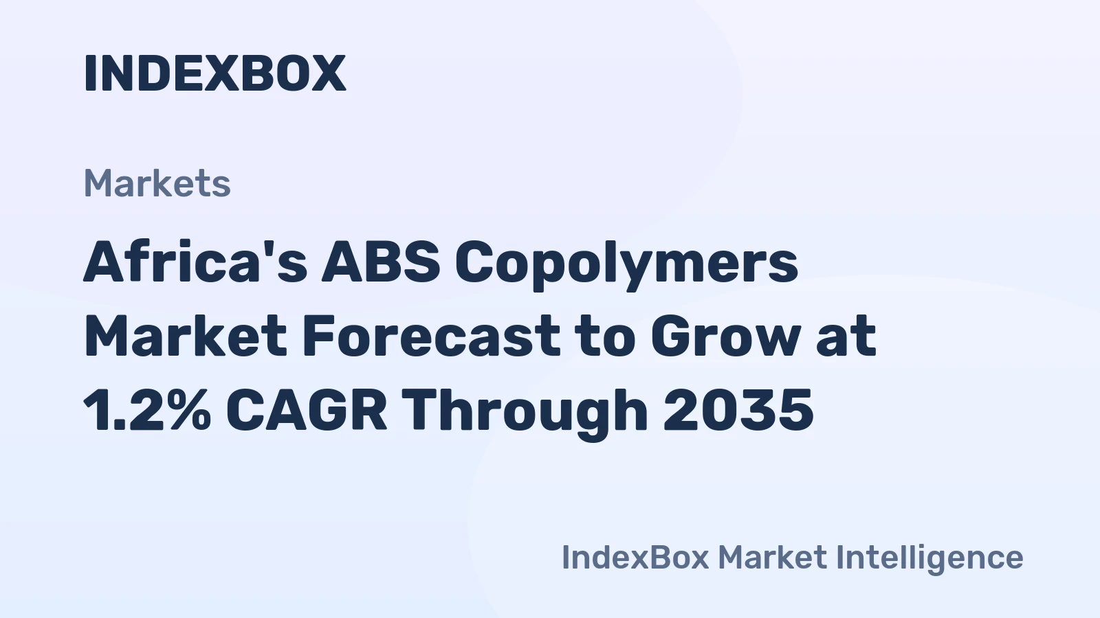 Africa's ABS Copolymers Market Forecast to Grow at 1.2% CAGR Through 2035