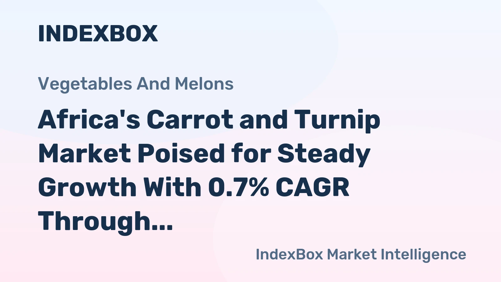 Africa's Carrot and Turnip Market Poised for Steady Growth With 0.7% CAGR Through 2035