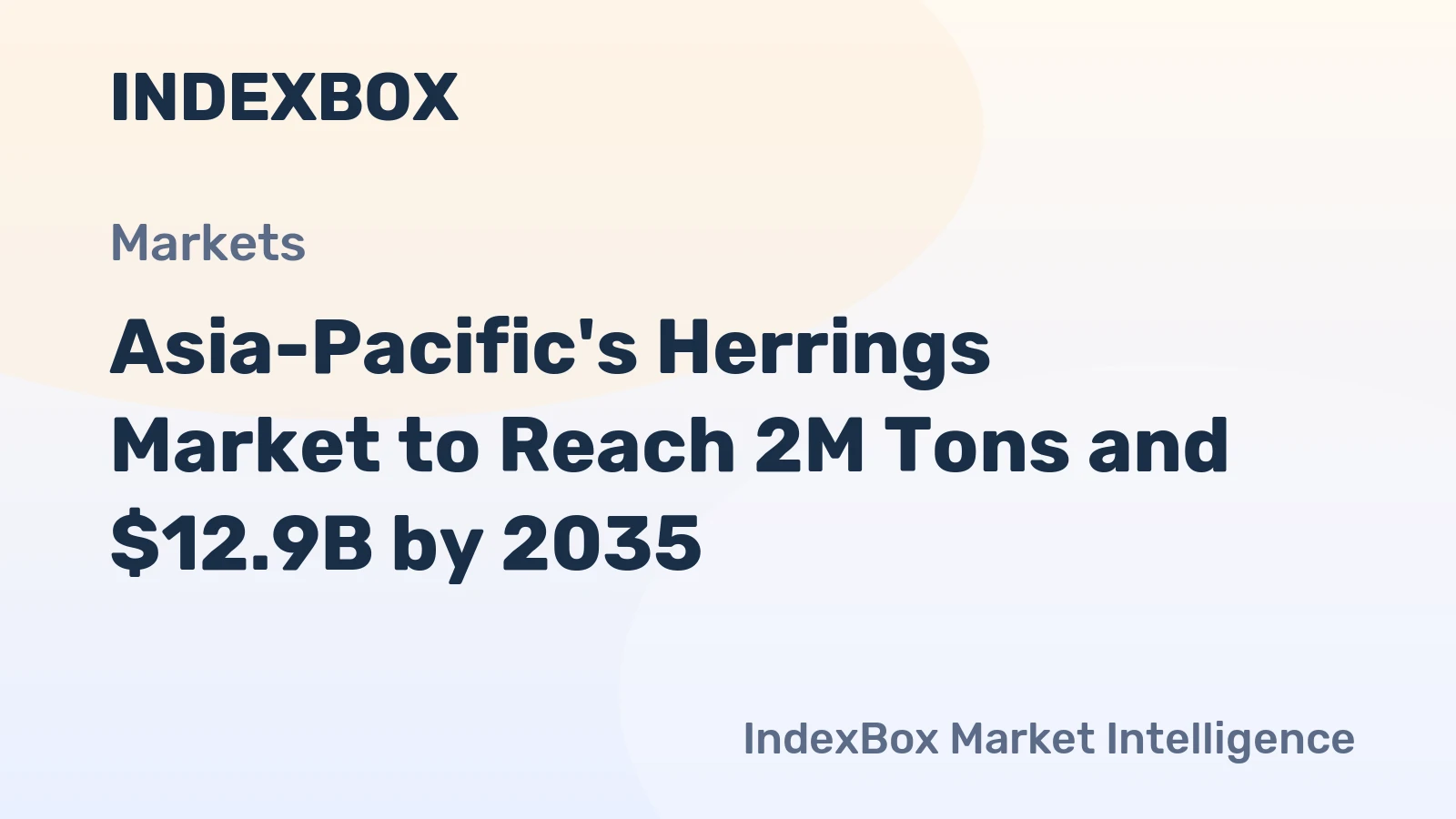 Asia-Pacific's Herrings Market to Reach 2M Tons and $12.9B by 2035