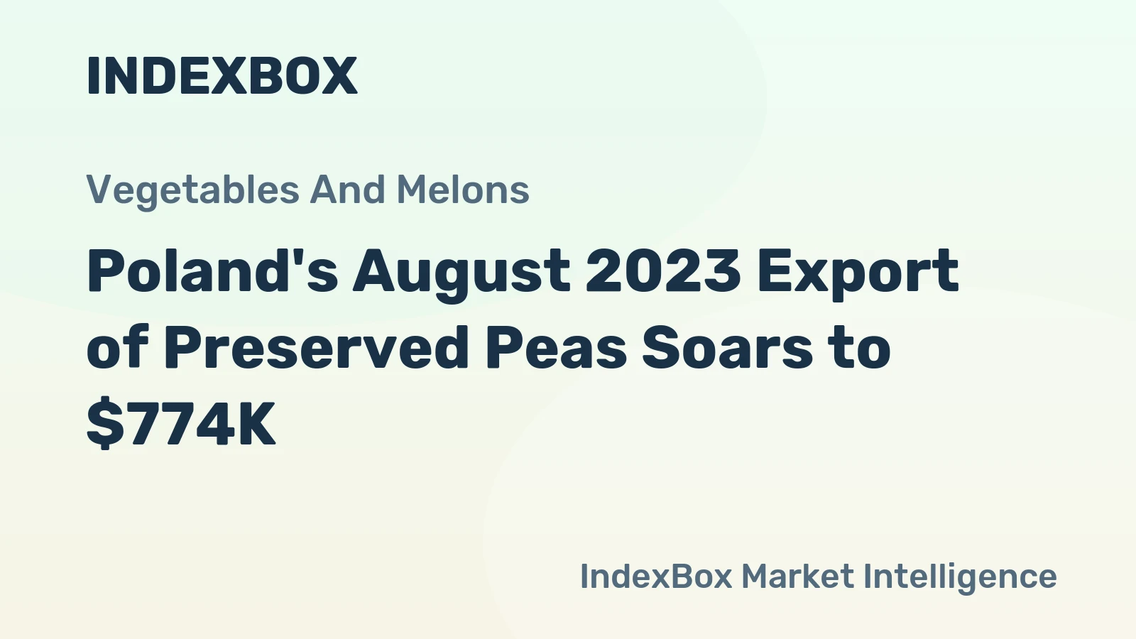 Poland's August 2023 Export of Preserved Peas Soars to $774K