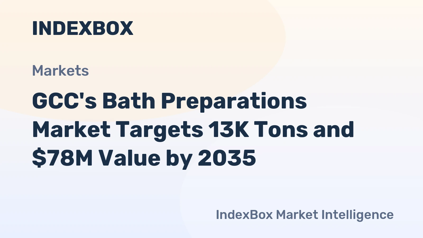 GCC's Bath Preparations Market Targets 13K Tons and $78M Value by 2035