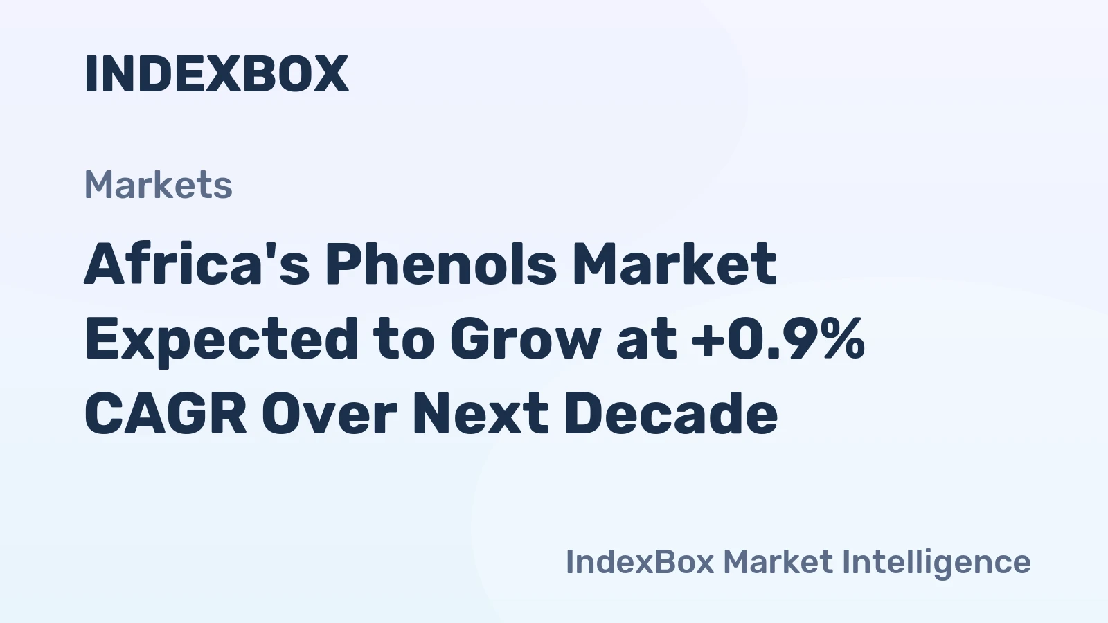 Africa's Phenols Market Expected to Grow at +0.9% CAGR Over Next Decade