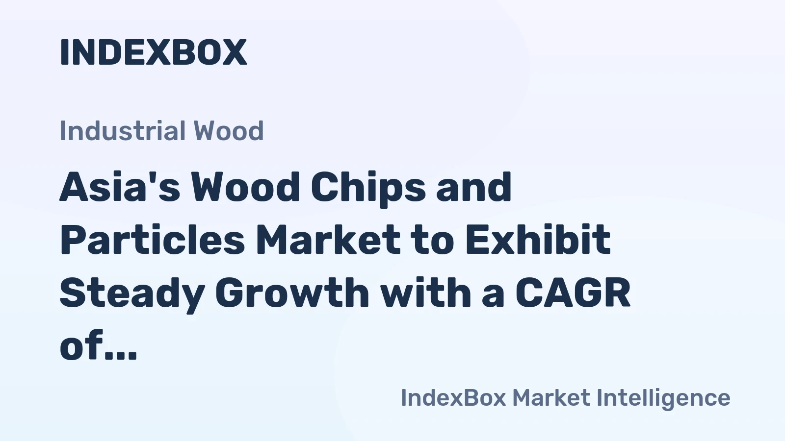 Asia's Wood Chips and Particles Market to Exhibit Steady Growth with a CAGR of +1.4% from 2024 to 2035