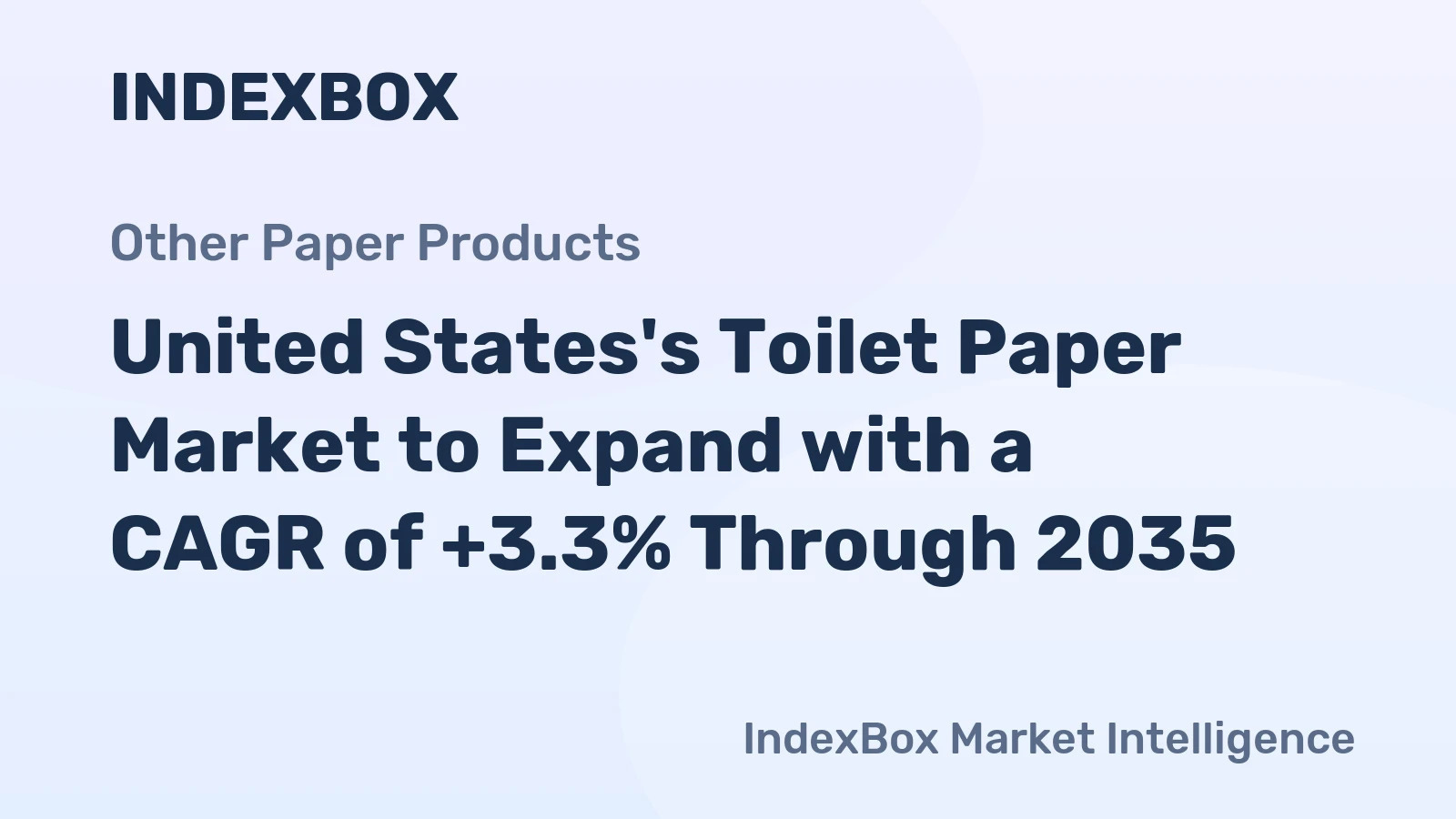 United States's Toilet Paper Market to Expand with a CAGR of +3.3% Through 2035