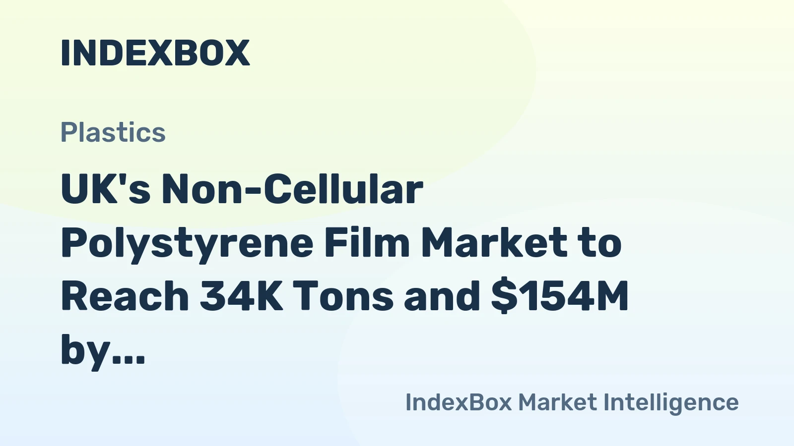 UK's Non-Cellular Polystyrene Film Market to Reach 34K Tons and $154M by 2035