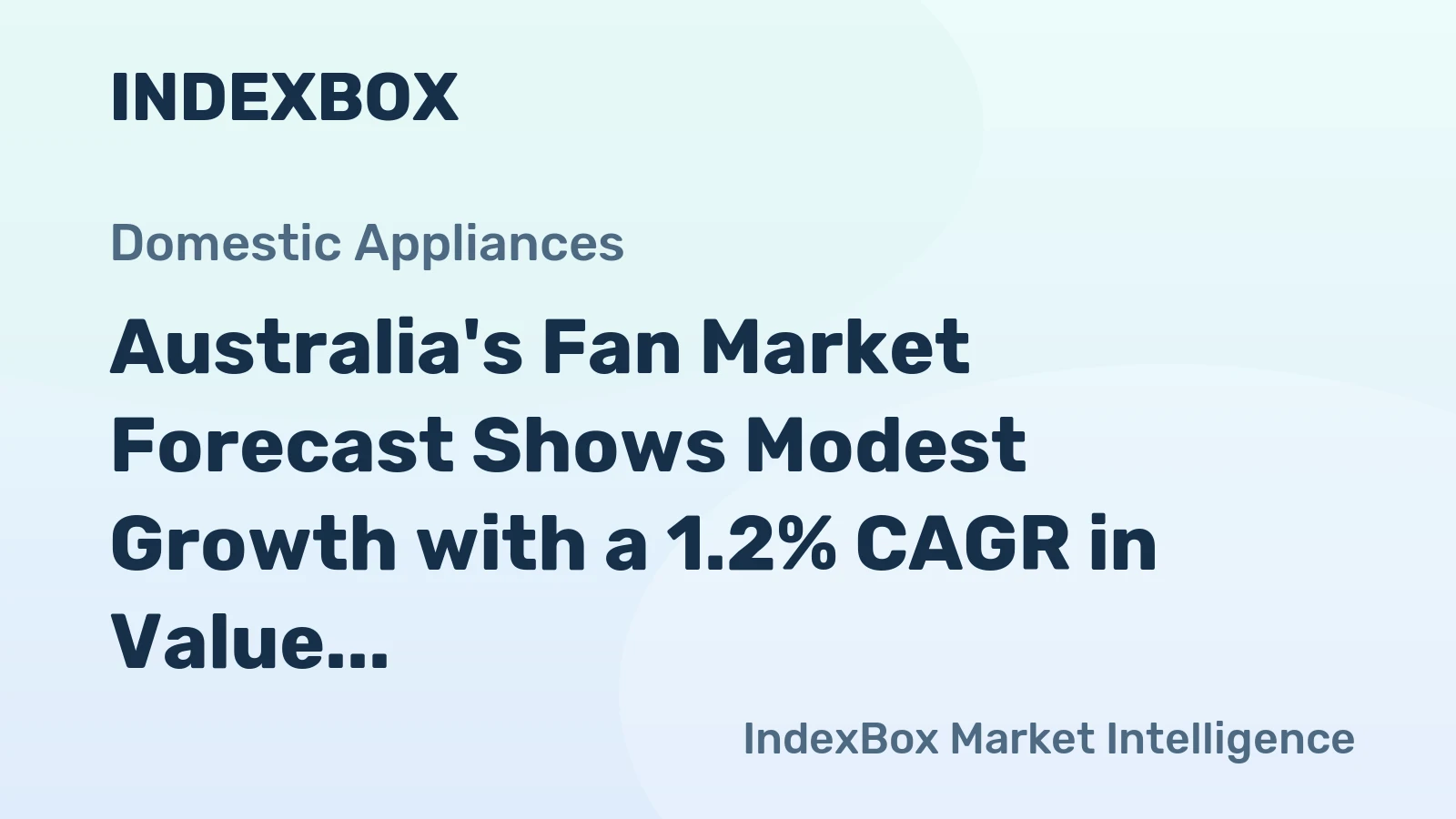 Australia's Fan Market Forecast Shows Modest Growth with a 1.2% CAGR in Value
