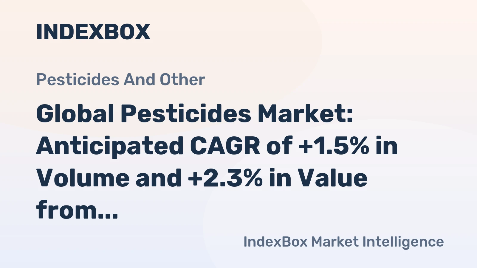 Global Pesticides Market: Anticipated CAGR of +1.5% in Volume and +2.3% in Value from 2024 to 2035