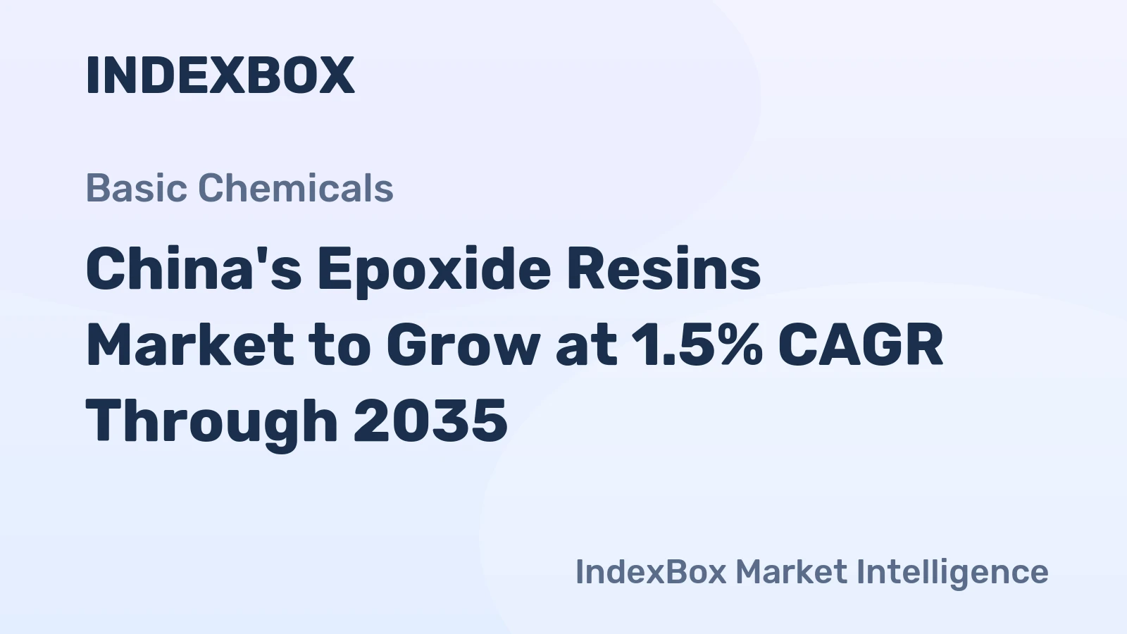 China's Epoxide Resins Market to Grow at 1.5% CAGR Through 2035