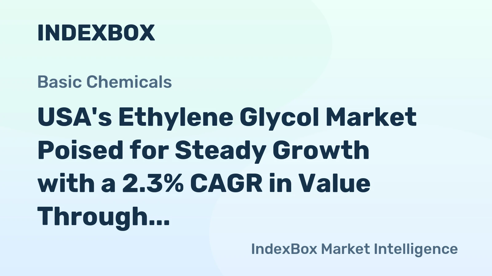 USA's Ethylene Glycol Market Poised for Steady Growth with a 2.3% CAGR in Value Through 2035