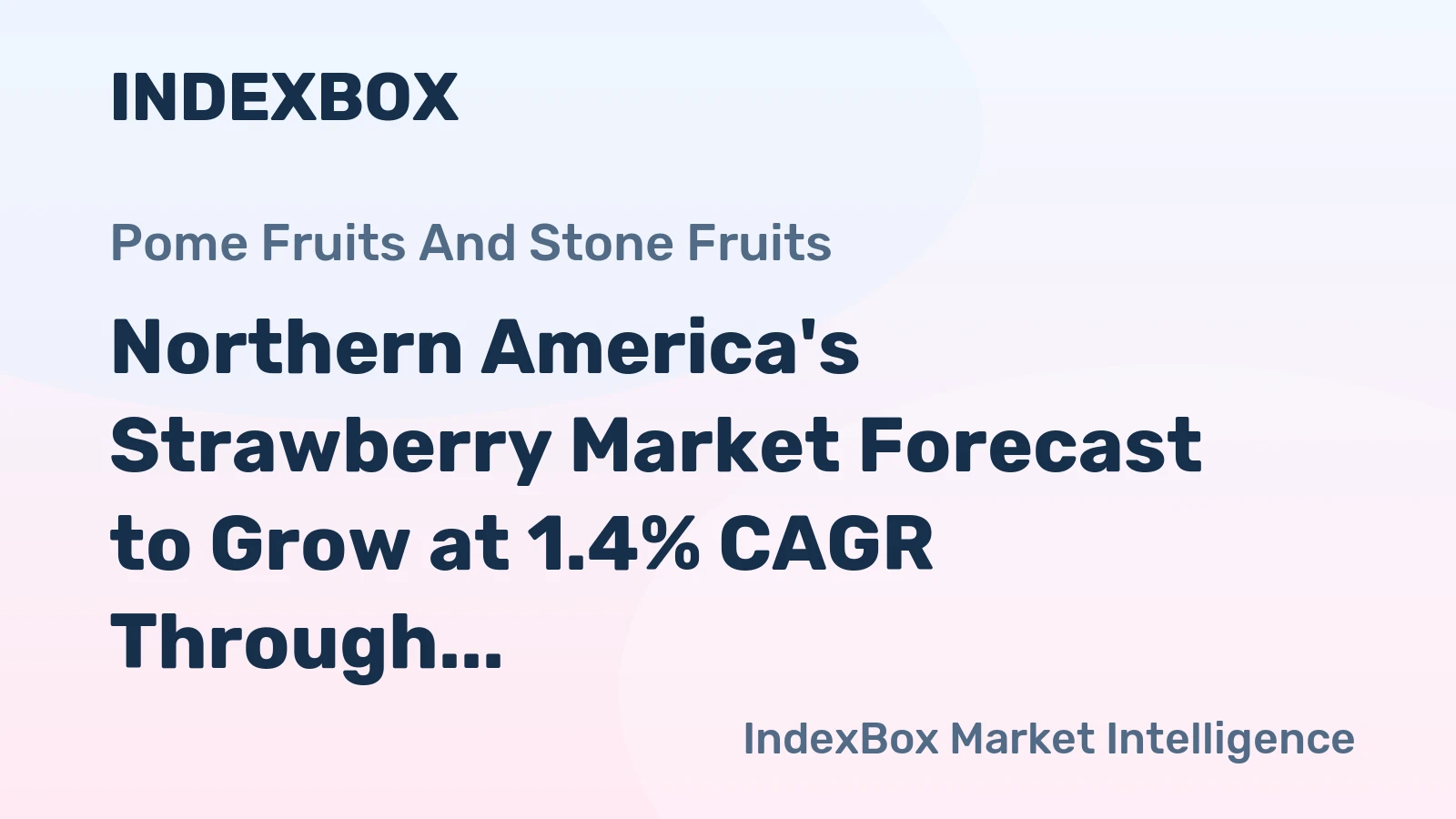 Northern America's Strawberry Market Forecast to Grow at 1.4% CAGR Through 2035