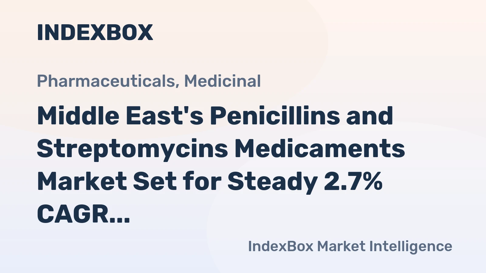Middle East's Penicillins and Streptomycins Medicaments Market Set for Steady 2.7% CAGR Growth Through 2035