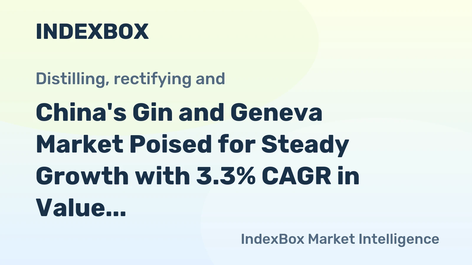 China's Gin and Geneva Market Poised for Steady Growth with 3.3% CAGR in Value Through 2035