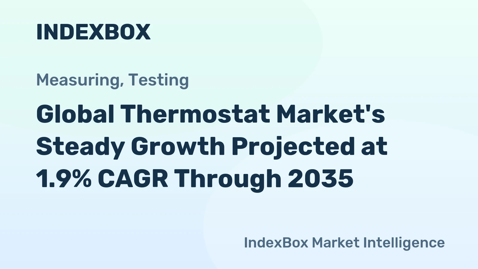 Global Thermostat Market's Steady Growth Projected at 1.9% CAGR Through 2035